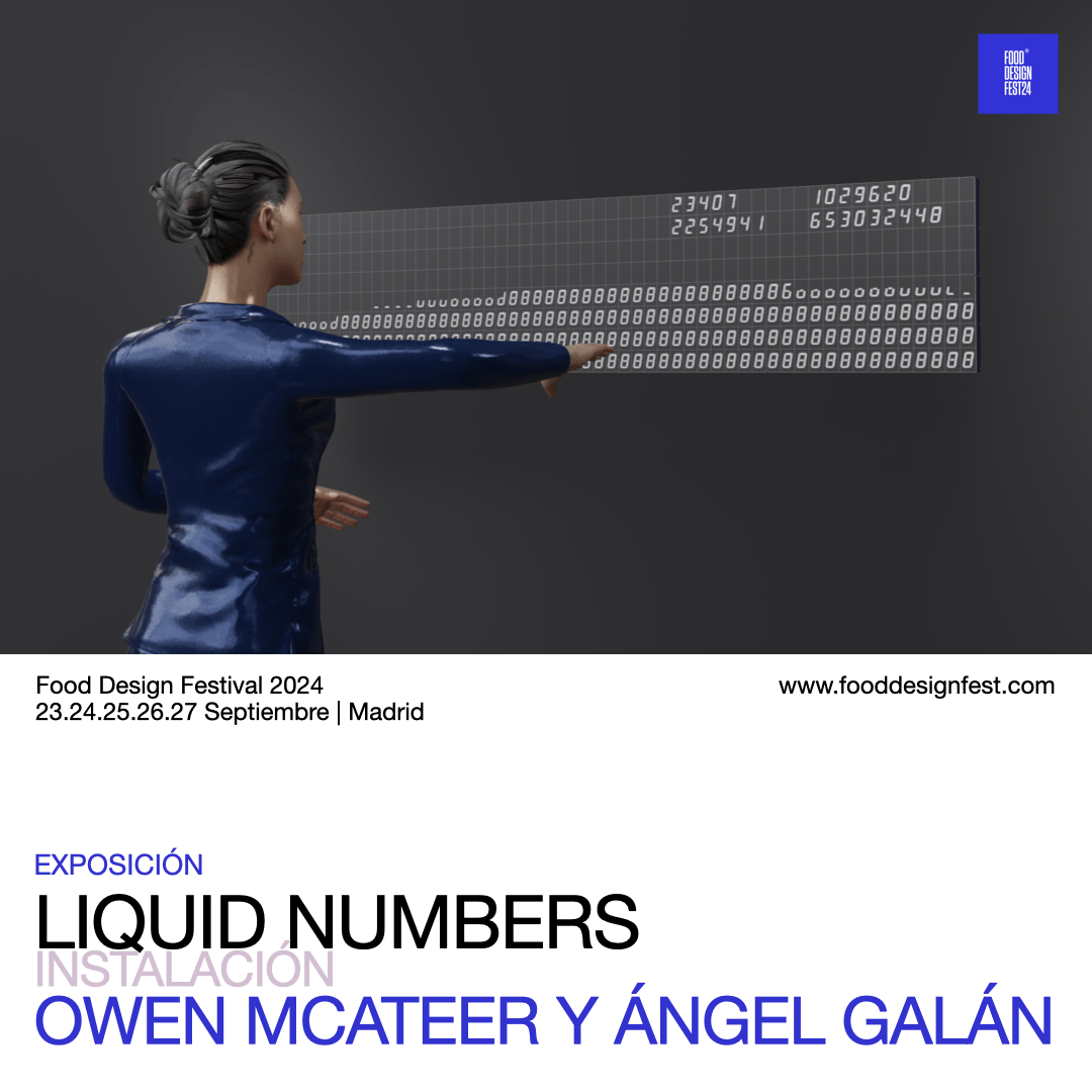 Instalación Liquid Numbers - Food Design Festival